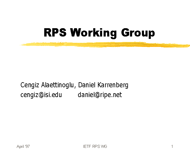 RPS Working Group