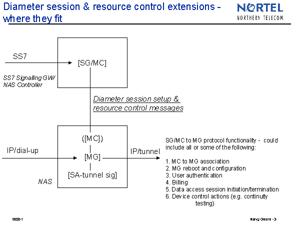 Diameter session & resource control extensions - where they fit
